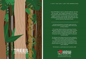 Trees Are The Answer - Printed - Rainforest Rescue